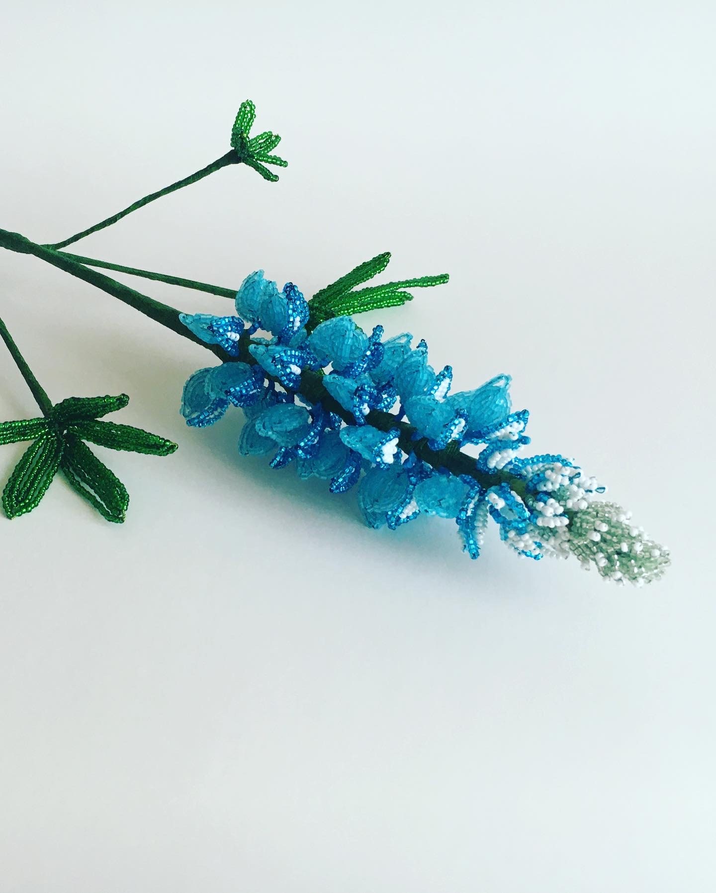 Texas Wildflower Bluebonnet Flower Lupine French Beaded Flowers - Etsy