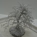 Snow White Wire Tree Sculpture Winter Bonsai Tree Housewarming Gifts ...