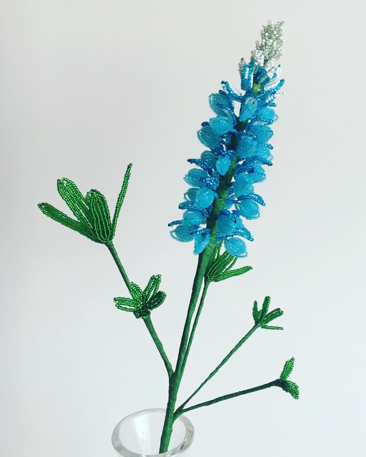 Texas Wildflower Bluebonnet Flower Lupine French Beaded Flowers - Etsy
