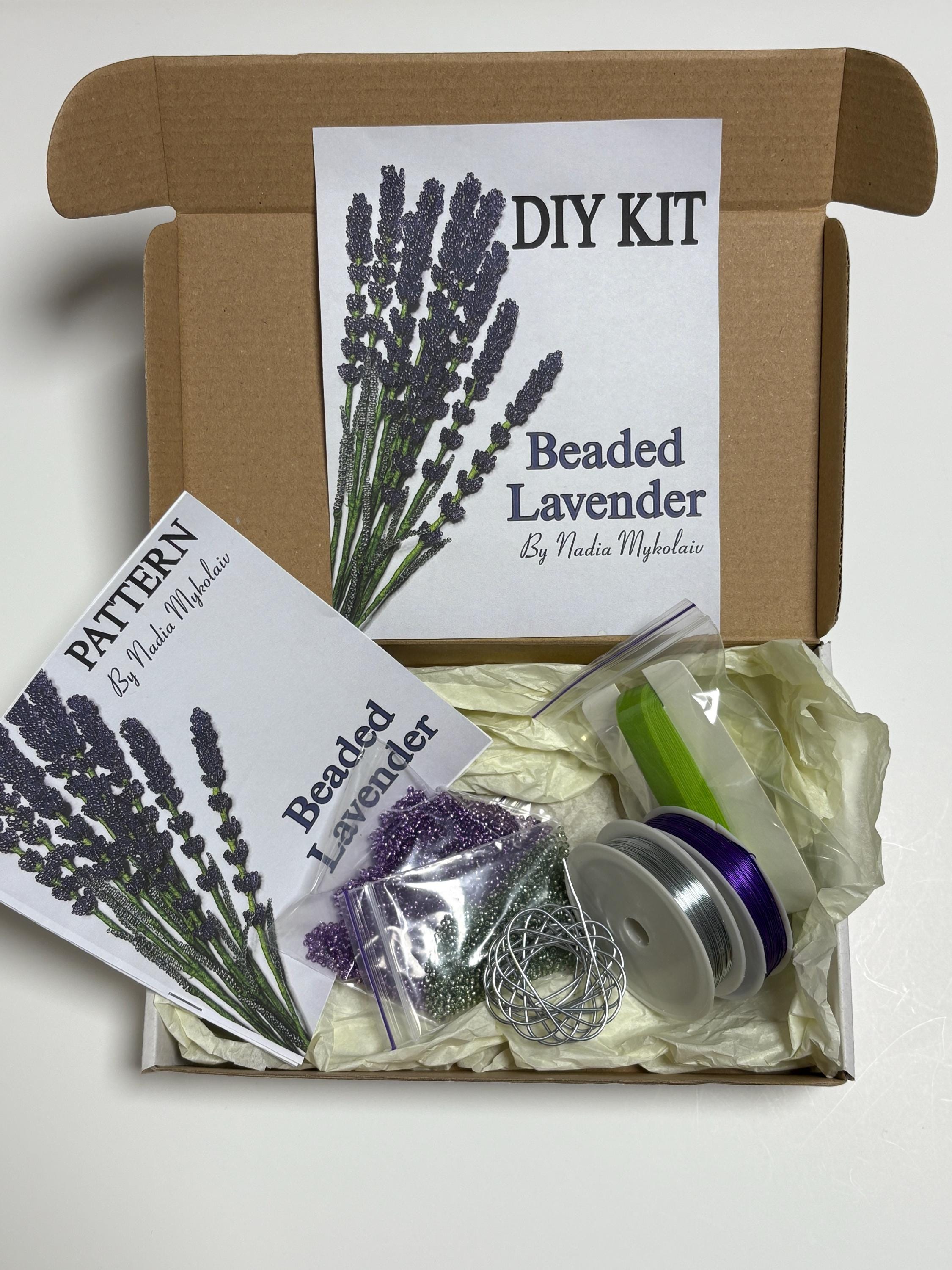 DIY French Beaded Lavender Kit – Handmade Flower Craft Project - Etsy