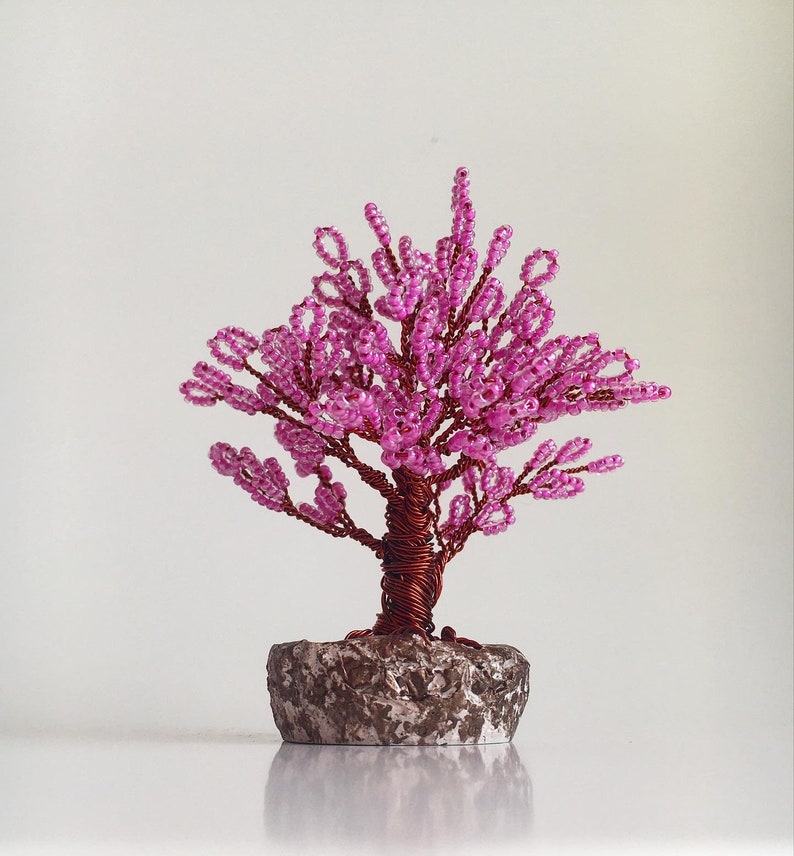 Cherry Blossom Copper Bonsai Tree Flowering Bonsai - Etsy