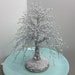 Snow White Wire Tree Sculpture Winter Bonsai Tree Housewarming - Etsy
