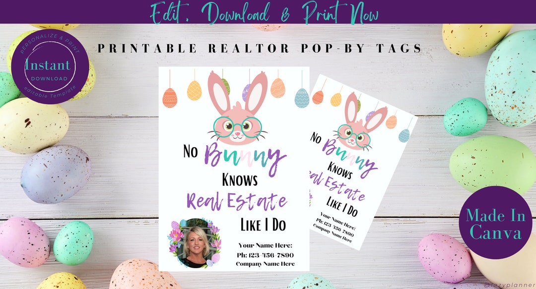 Easter Real Estate Pop by Tags, Easter April Real Estate Marketing ...