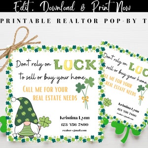 Editable St Patrick's Day Gift Tags. Printable St Patricks Day Tags ...