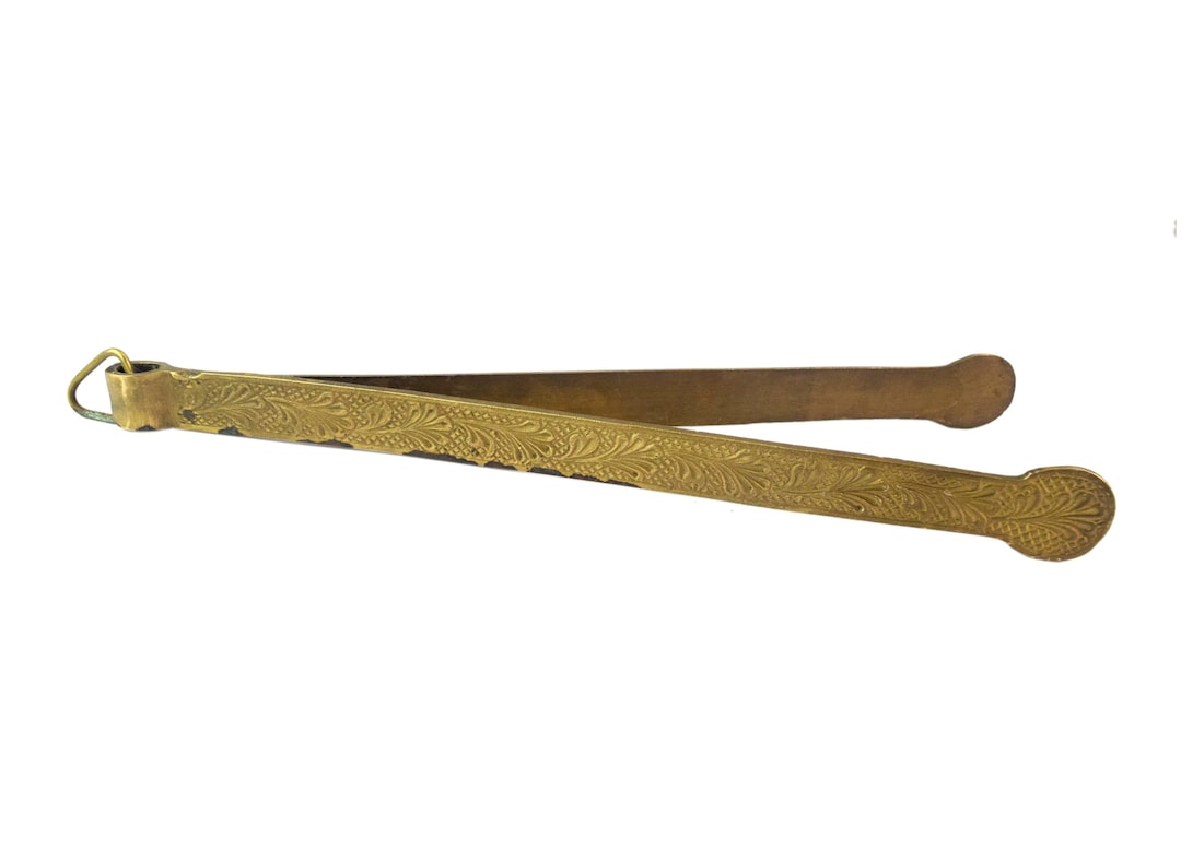 Old Brass Forceps chimta, Beautiful Hand Crafted Indian Kitchenware ...