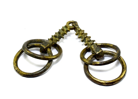 Indian Brass Jointed Horse Twin Twist Headstall Bit Unique - Etsy