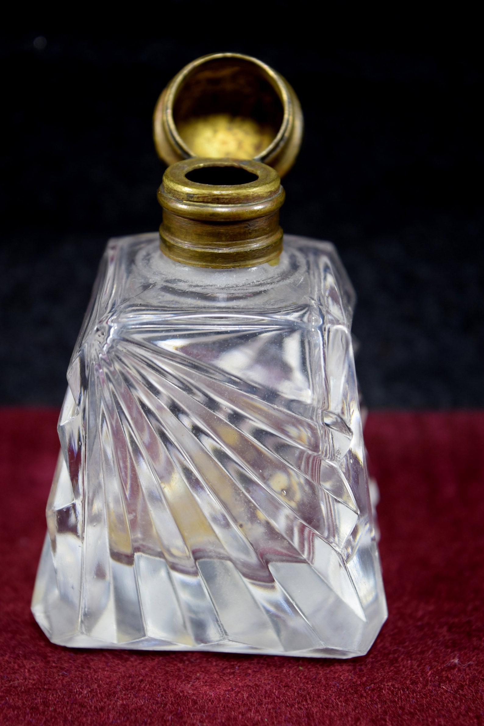 Vintage Original Unique Shape Cut Glass Beautiful Perfume | Etsy