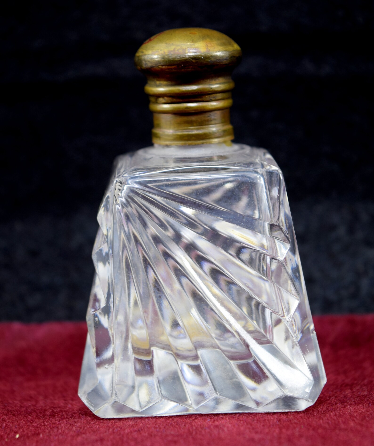 Vintage Original Unique Shape Cut Glass Beautiful Perfume | Etsy