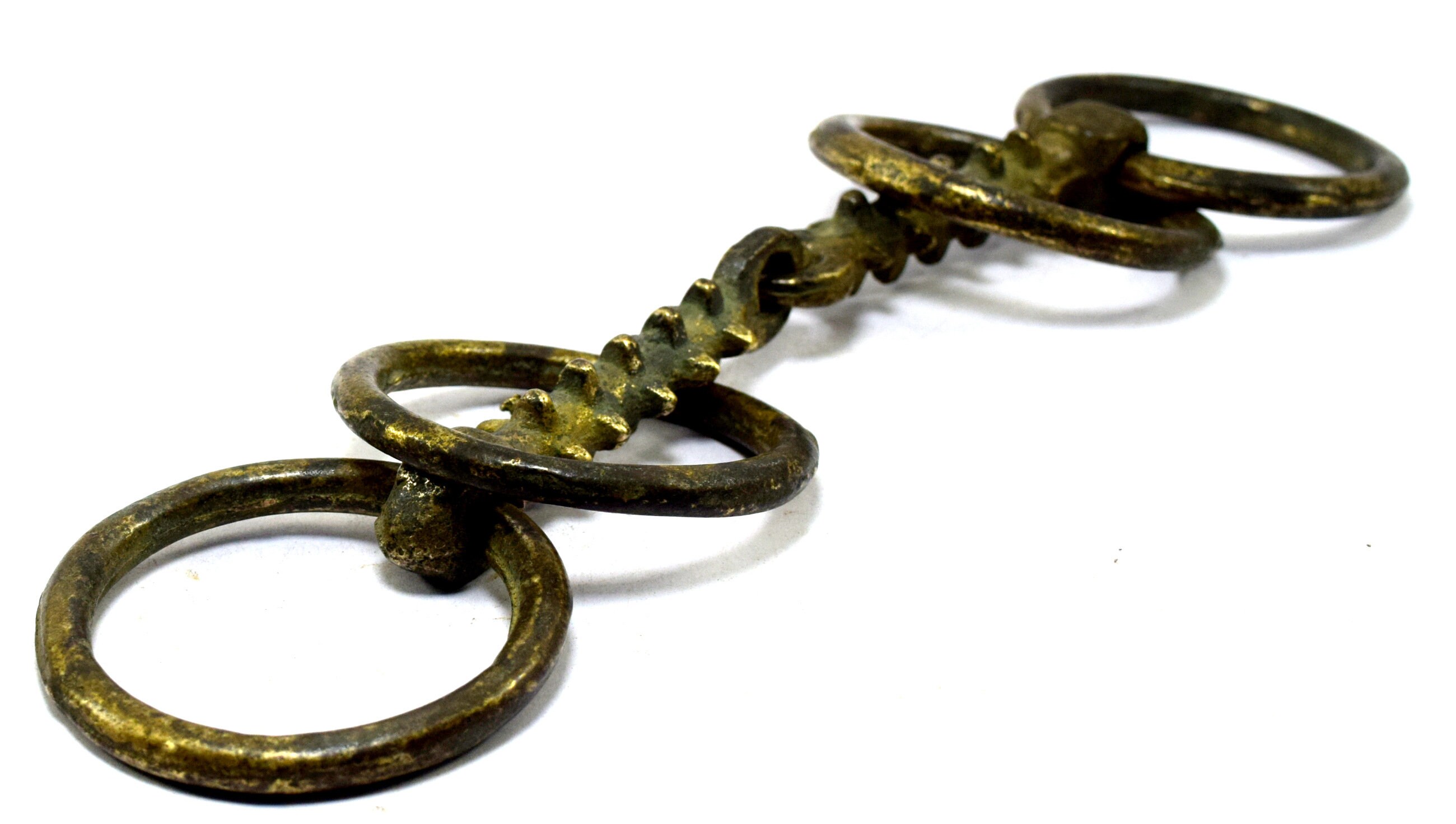 Indian Brass Jointed Horse Twin Twist Headstall Bit Unique - Etsy