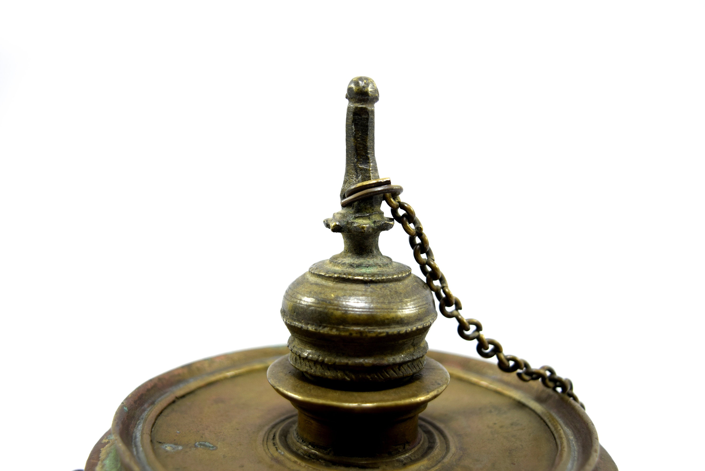 Antique Heavy Brass Big Size Inkwell Handcrafted Collectible | Etsy