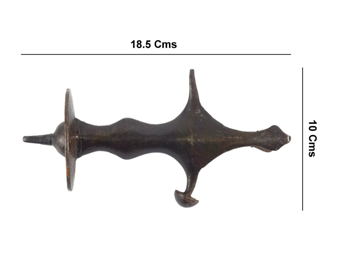 Iron Hilt Handle for Old Sword Indian Iron Talwar Handle Grip Rich ...