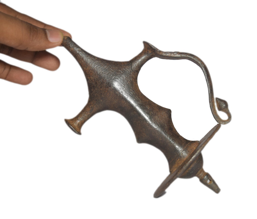 Old Antique Heavy Iron Sword Handle - Rusty Decorative Rajputana Sword ...