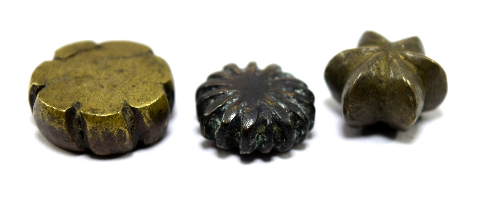 Lot of 3 Unique Shape Bell Metal Bronze Weights Scales - Etsy