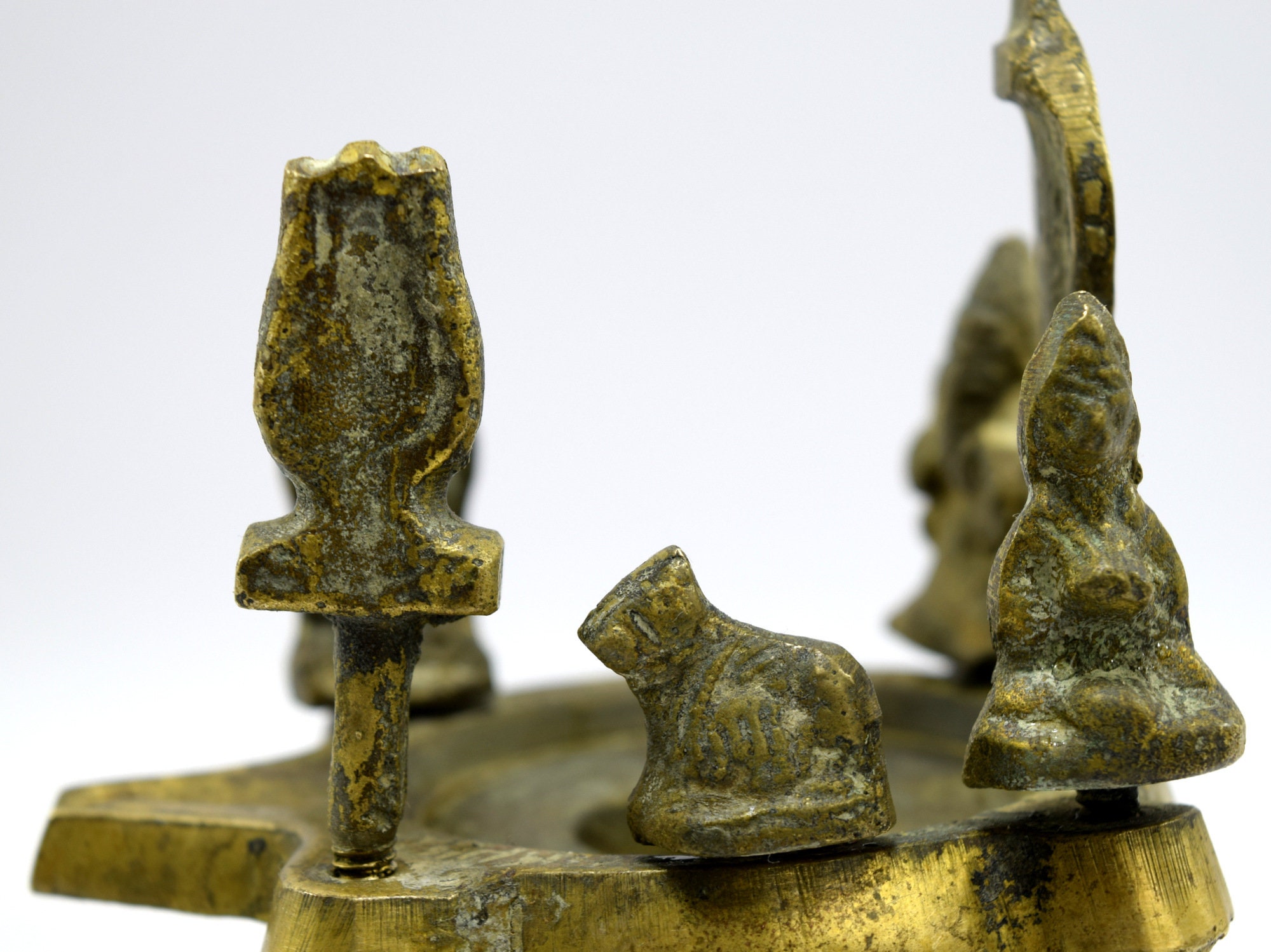 Antique Indian Rare Shiva Family Old Shiv Lingam Stand Holy | Etsy