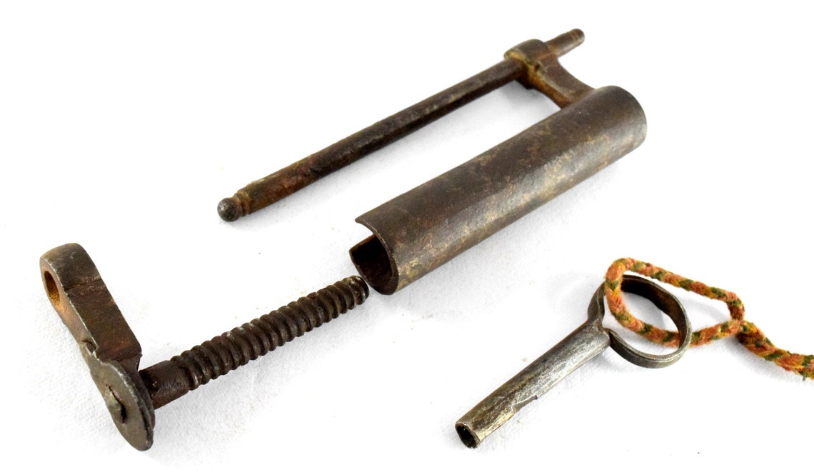 Unique Iron Lock Screw Mechanism System Padlock Rare - Etsy