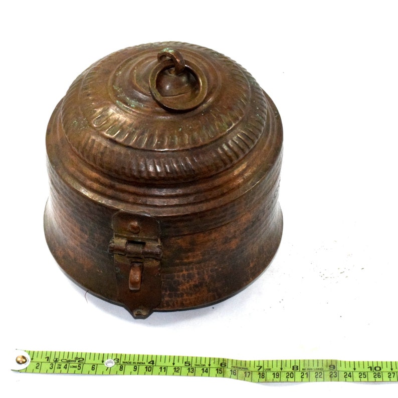 Old Antique Indian Copper Bread Box Hand Engraved Design Old - Etsy