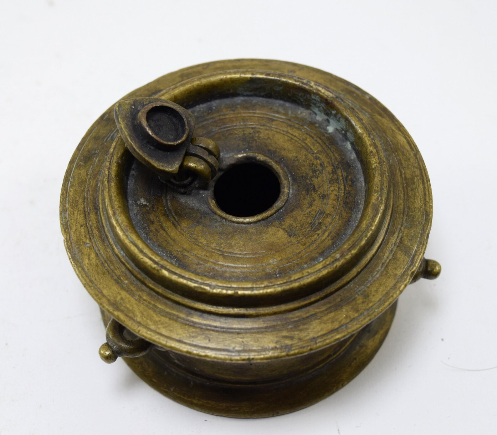 Vintage Beautiful Brass Ink Pot Fine Collective Decor Brass - Etsy