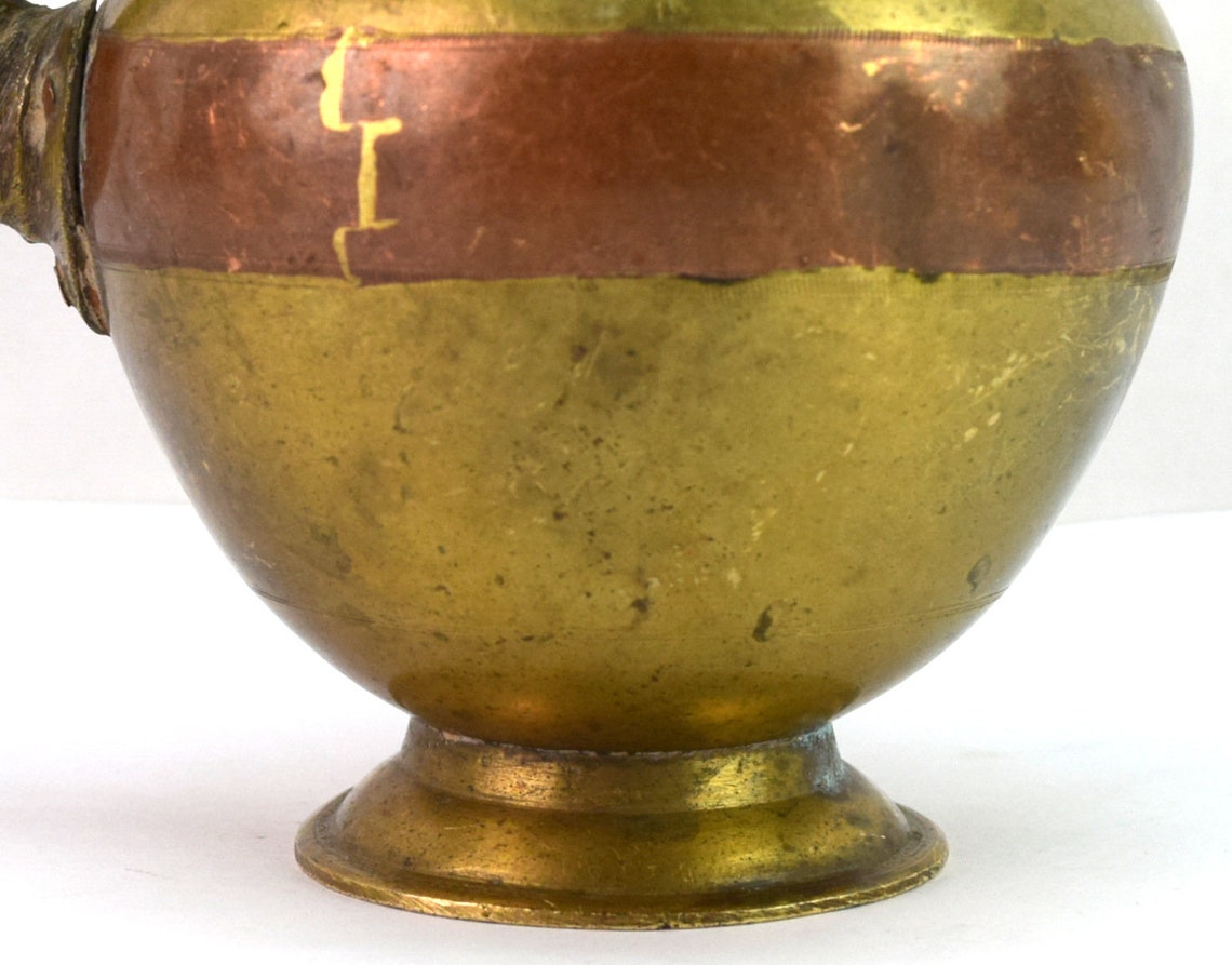 Vintage Decor Brass Copper Kamandal Holy Water Pot With Spout | Etsy