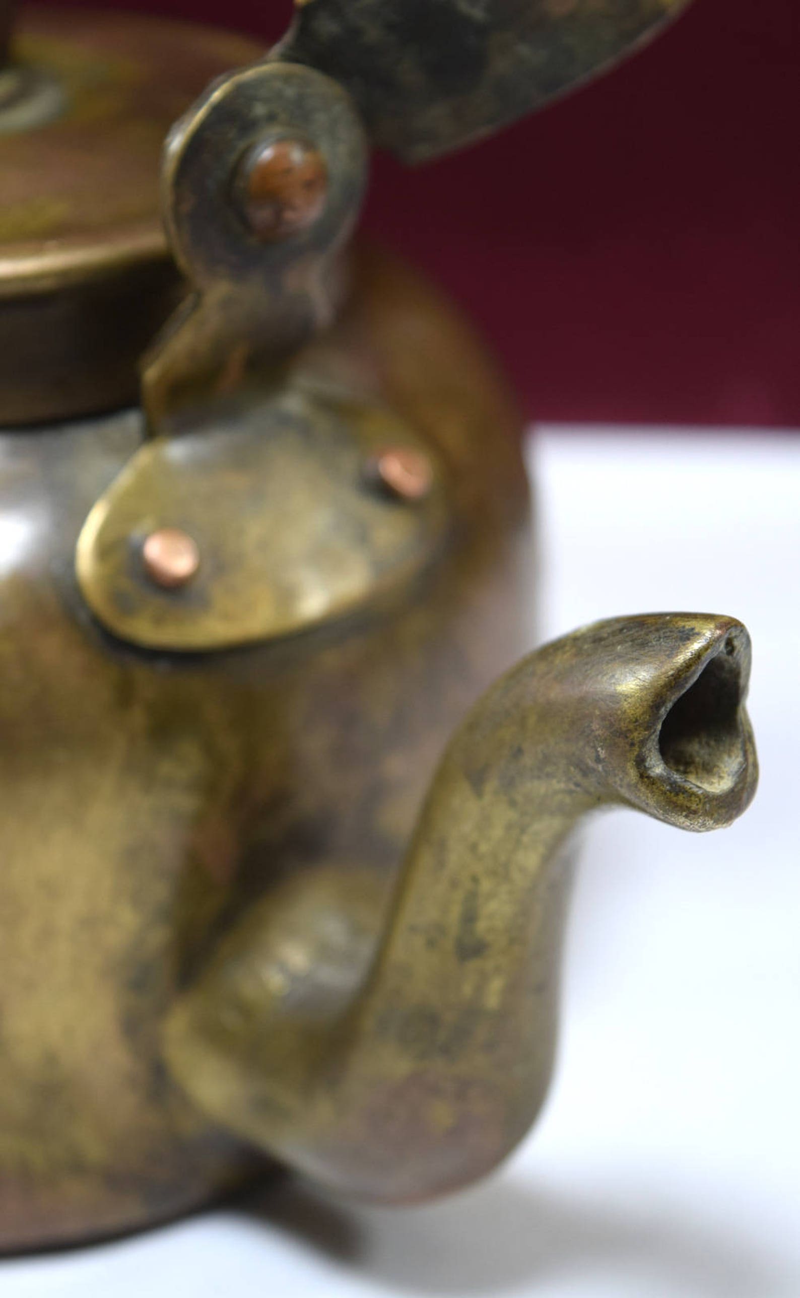 Vintage Rare Decorative Beautiful Brass Rich Patina Tea / - Etsy