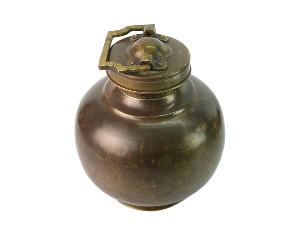 Antique Religious Brass Priest Holy Water Pot Indian Traditional ...