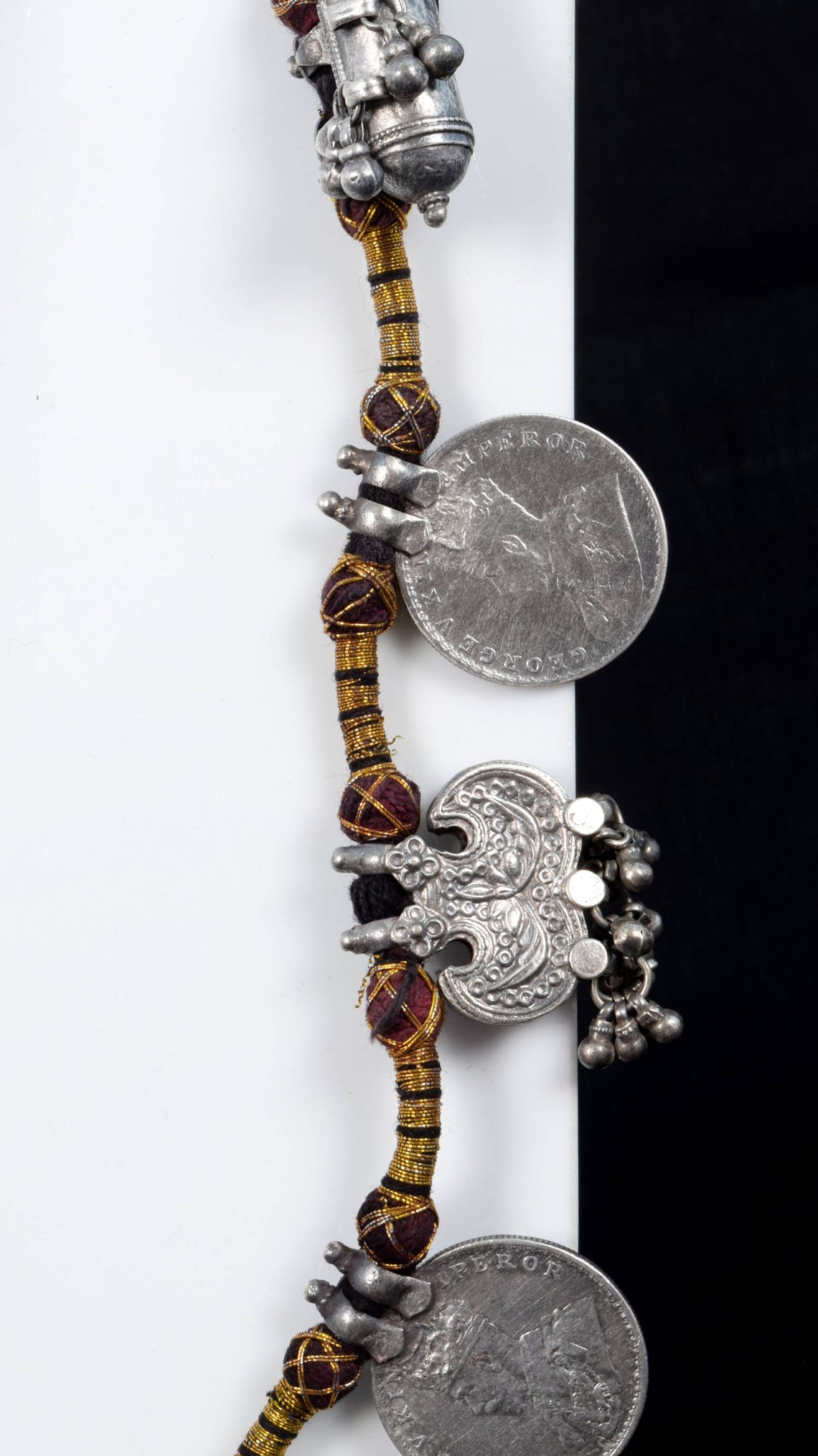 Rare Ethnic Antique Indian Amulets Coins Necklace Silver | Etsy