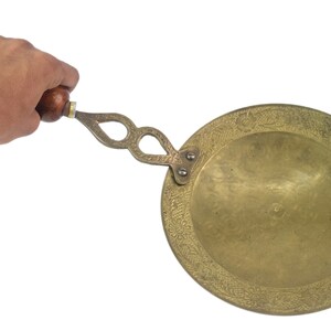Vintage Brass Tawa for Making Roti Multi Purpose Indian Cooking ...