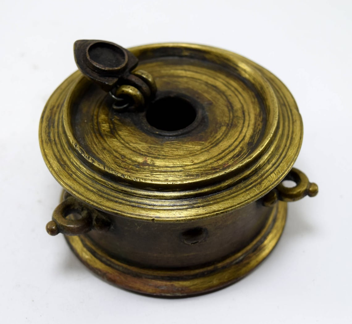 Beautiful Vintage Collectible Indian Old Brass Heavy Brass - Etsy