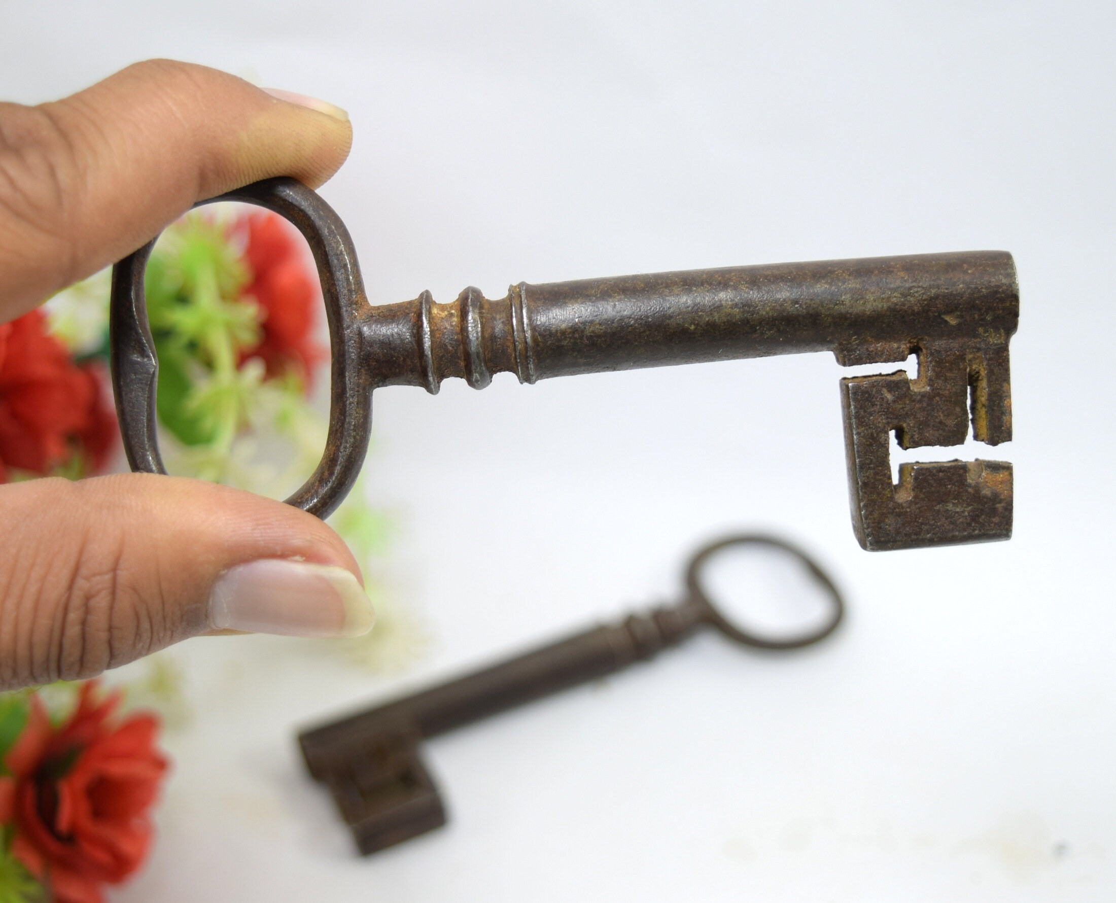 Royal Antique Design Skeleton Padlock Key Wall Rustic Décor - Etsy
