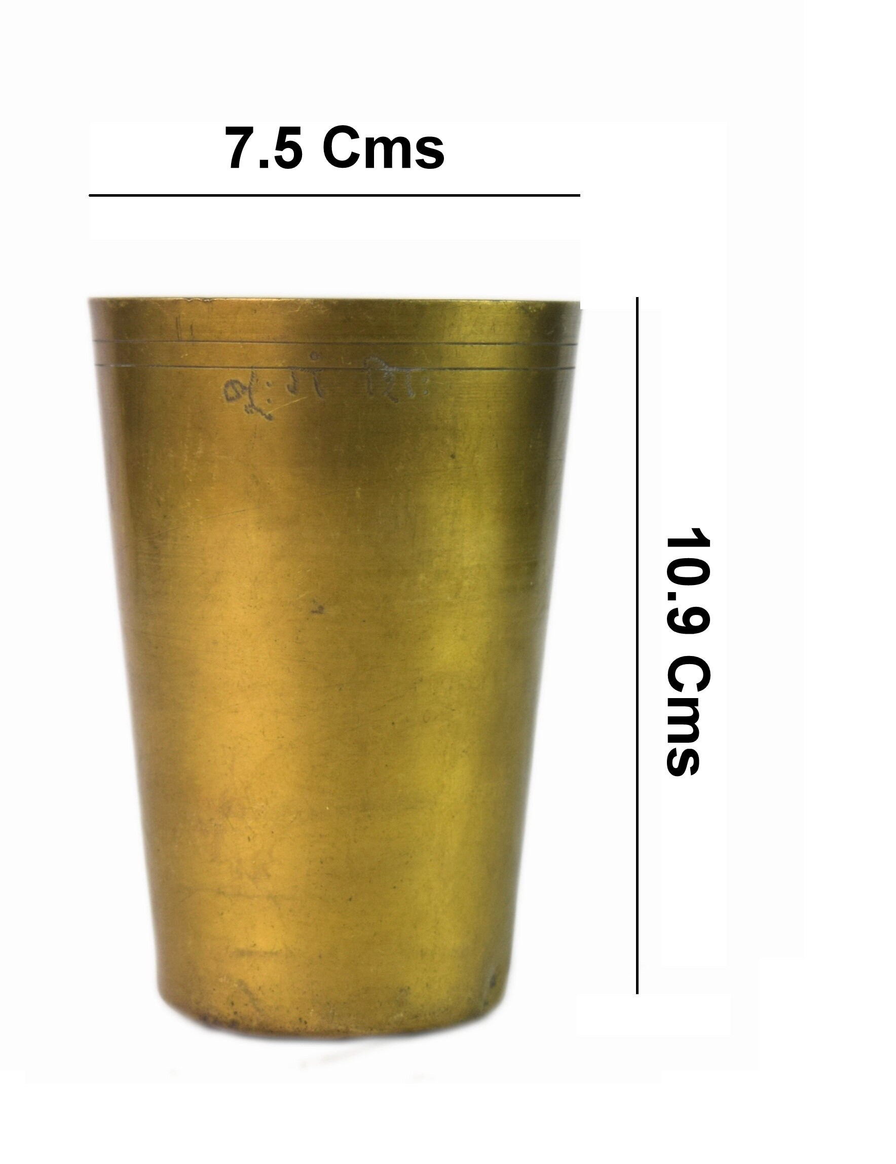 Traditional Vintage Brass Kitchen Water/milk Drinking Glass - Etsy