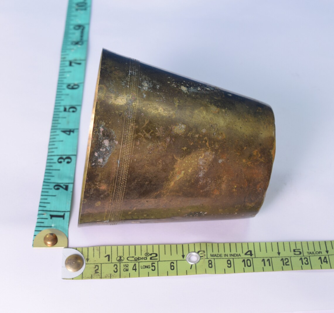 Unique Vintage Collectible Beautiful Brass Glass Made in - Etsy