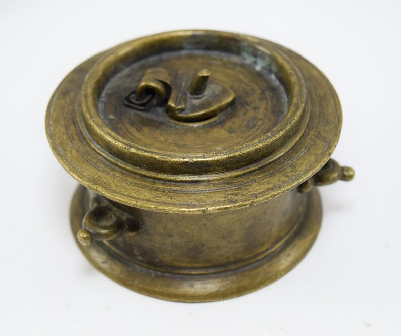 Vintage Beautiful Brass Ink Pot Fine Collective Decor Brass - Etsy