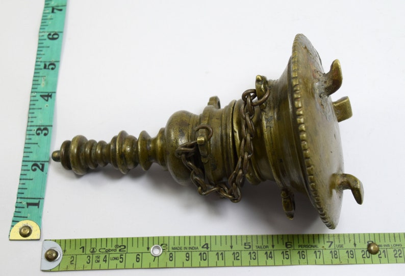 Ink Pot 18c Rare Vintage Indian Brass Inkpot Temple Pagoda - Etsy