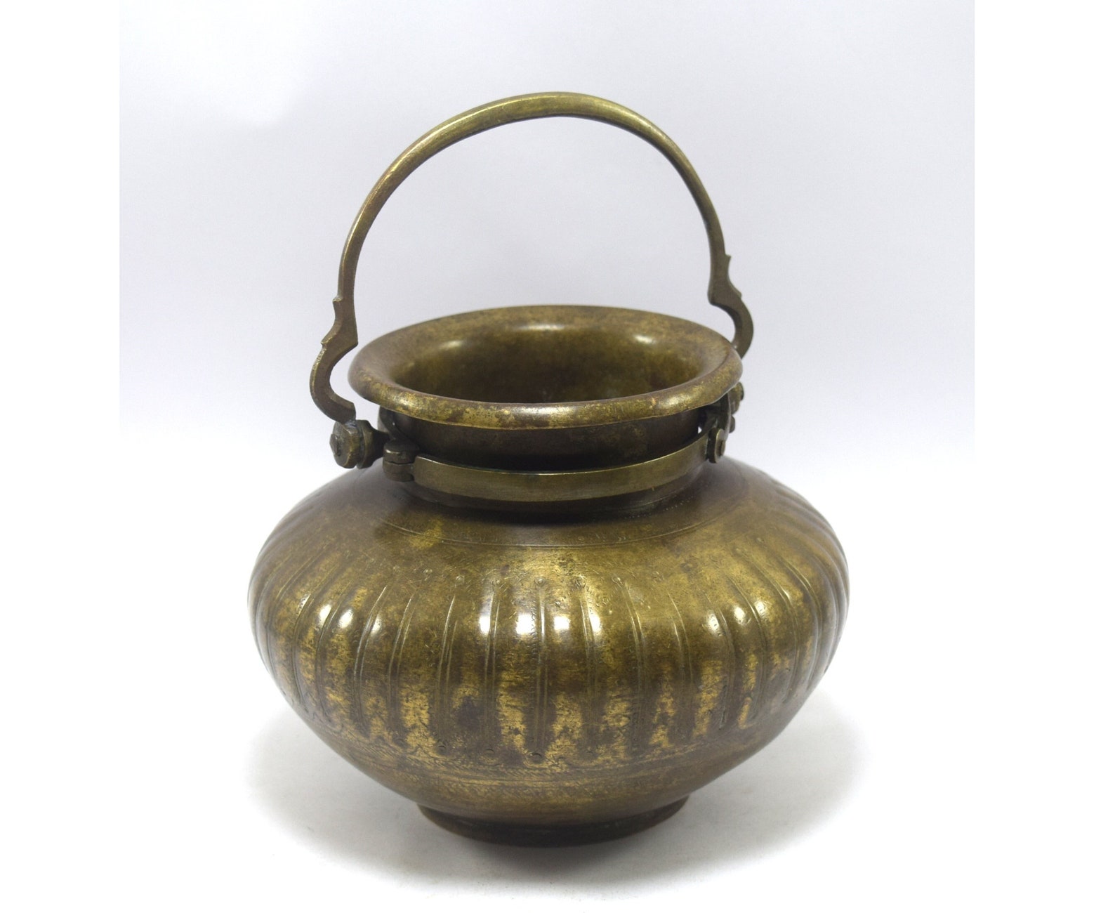 Vintage Indian Religious Holy Water Pot Kamandal Religious Temple ...