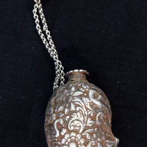 Antique Early Mughal Silver Snuff/treasure Box Rare Collectible Indian ...