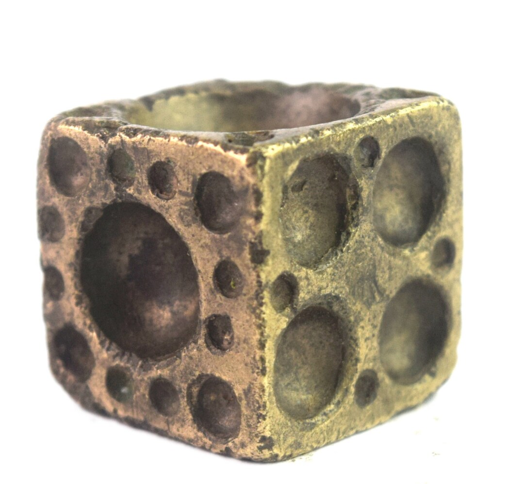 Unique Original Bronze DICE Shape Multiple Designs All Sides ...