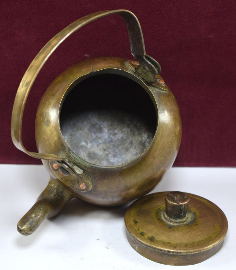 Vintage Rare Decorative Beautiful Brass Rich Patina Tea / - Etsy