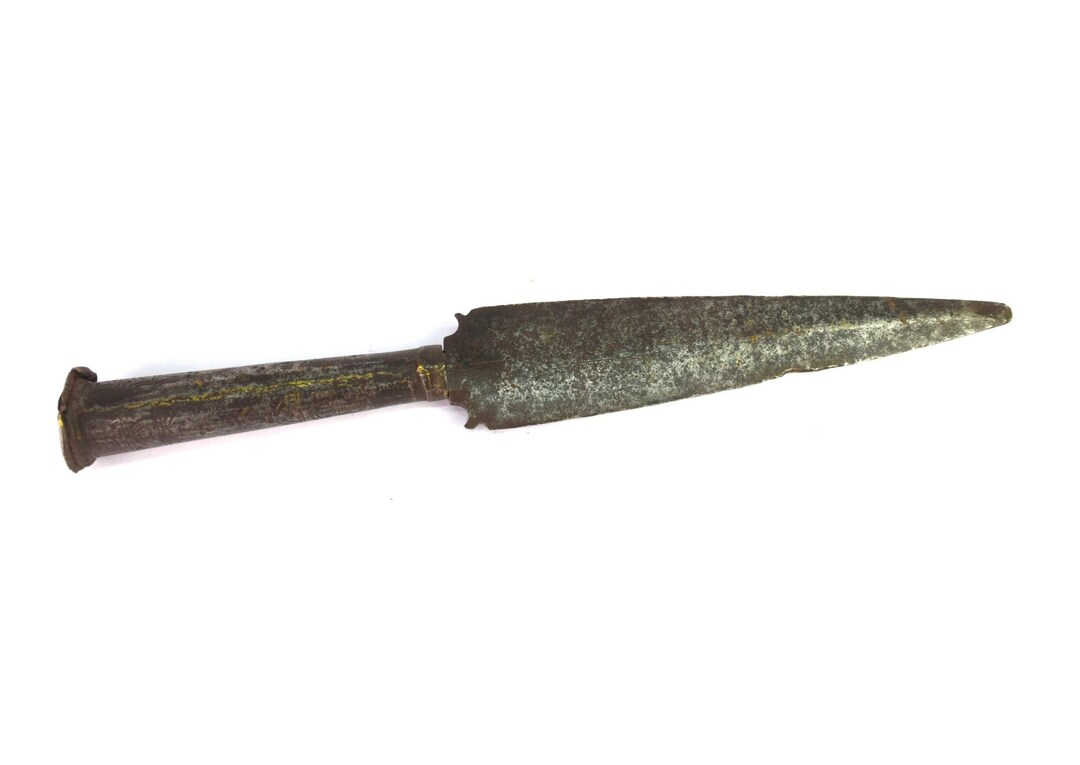 18c Antique Old Indo Persian Warrior Rare Spear Head bhala Arrow Head ...