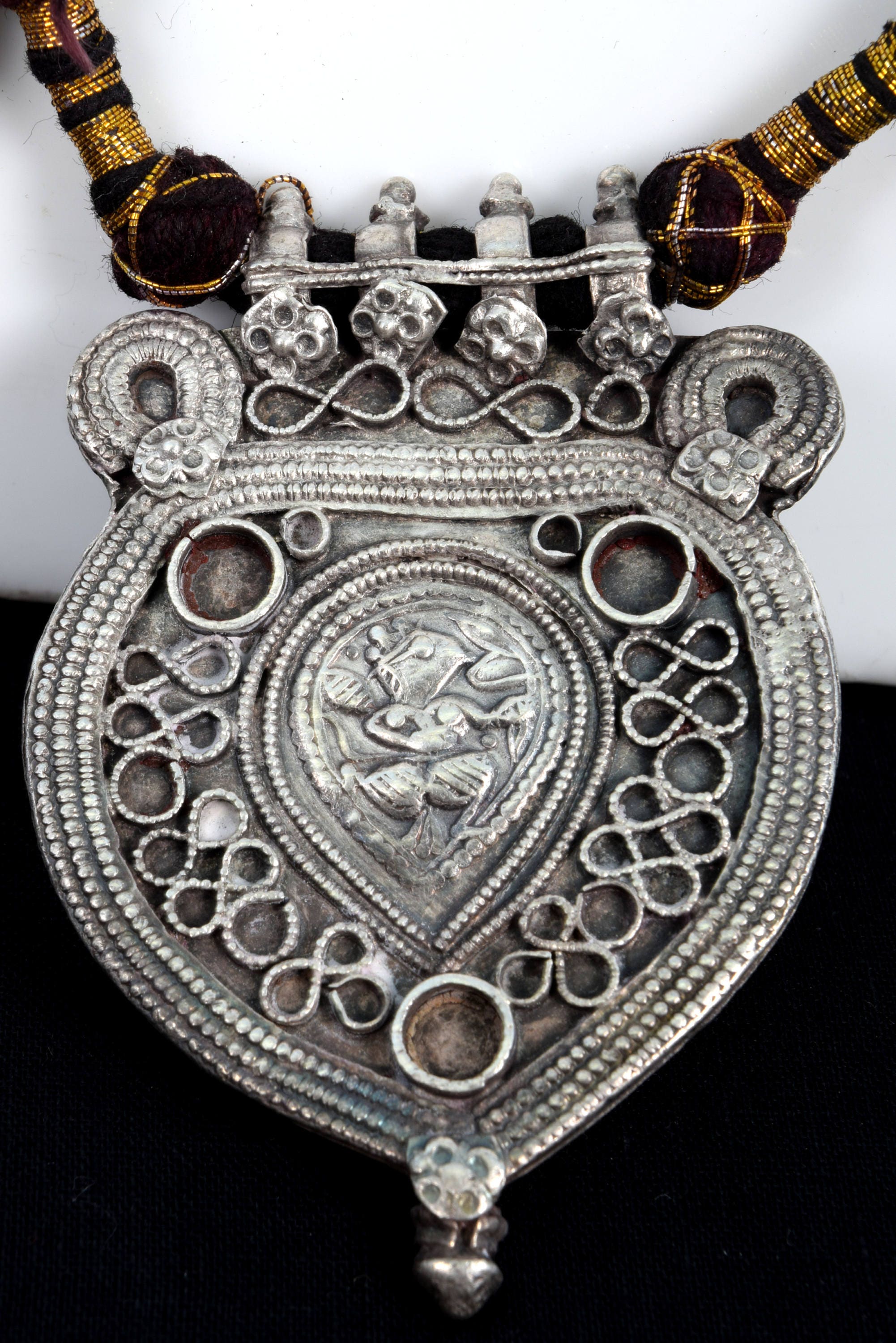 Rare Ethnic Antique Indian Amulets Coins Necklace Silver | Etsy