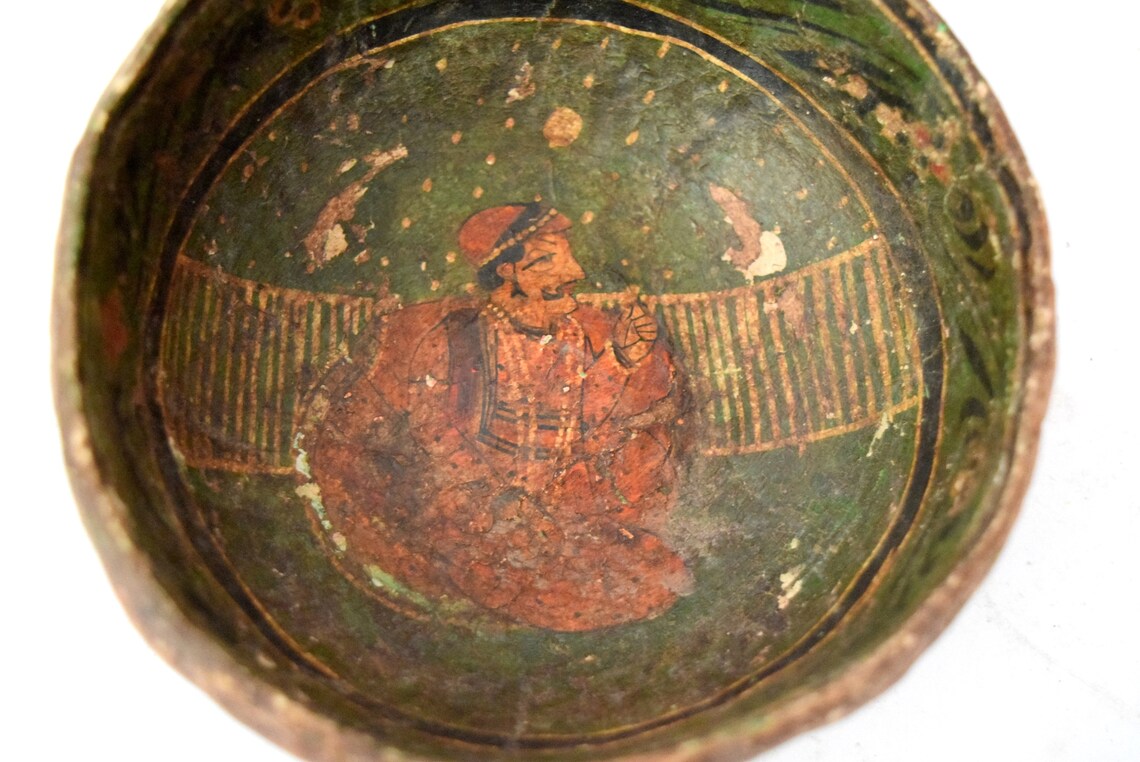 Vintage Indian Decorative Rare Handmade Folk Art Painted Paper | Etsy