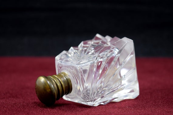 Vintage Original Unique Shape Cut Glass Beautiful Perfume | Etsy