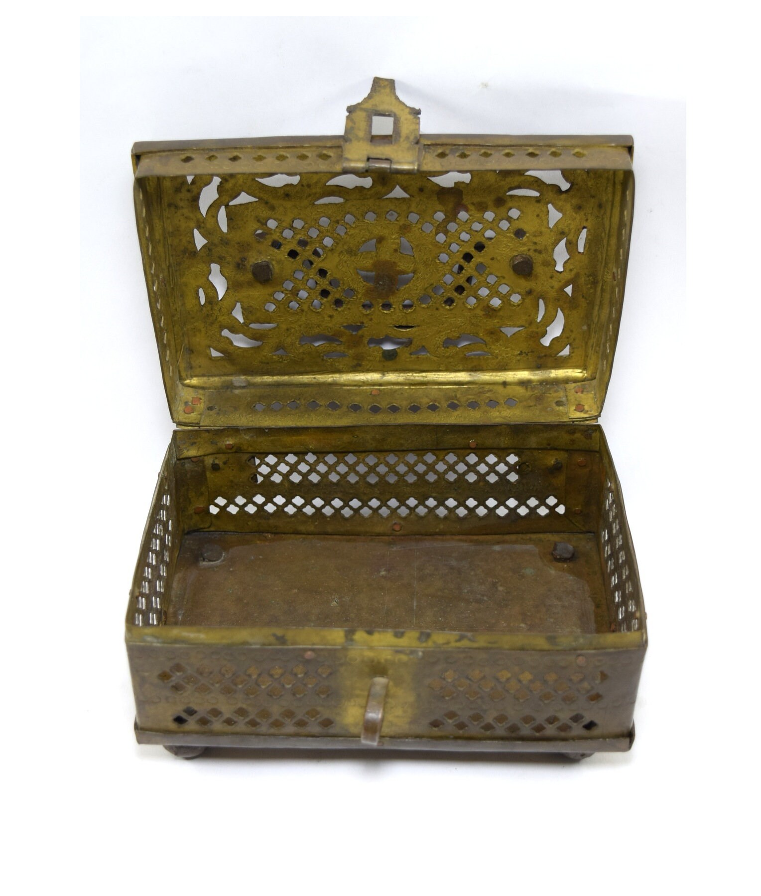 Home & Living Storage & Organization Old Decorative Brass Box Luxurious Betel Nut Box G7-124 ...