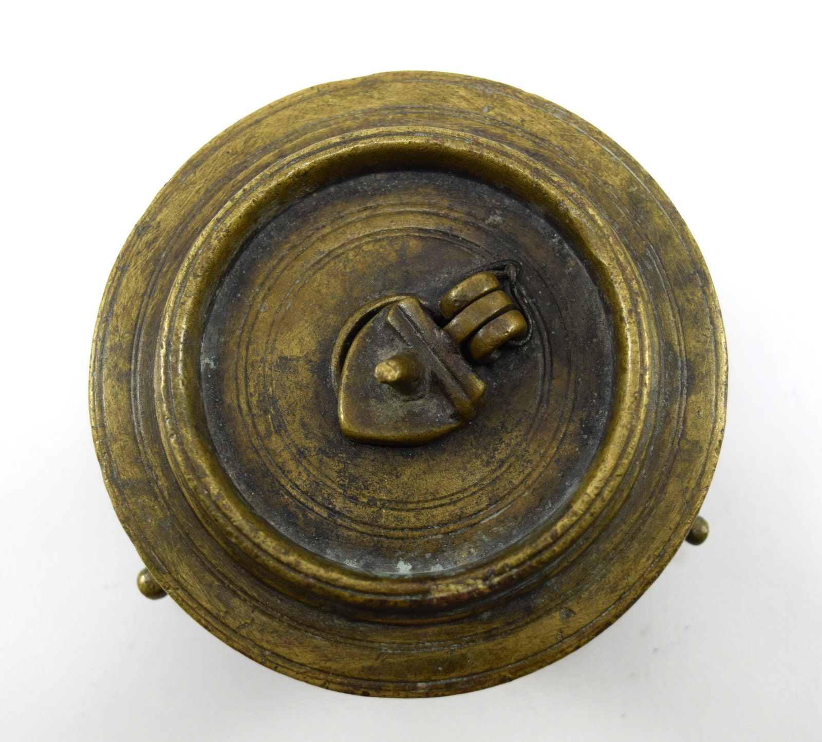 Vintage Beautiful Brass Ink Pot Fine Collective Decor Brass - Etsy