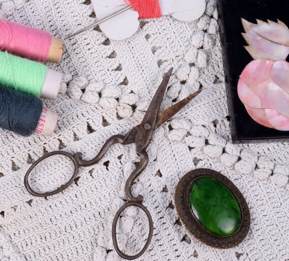 Antique Scroll Design Handle Paper Sheer Cutting Scissors - Etsy