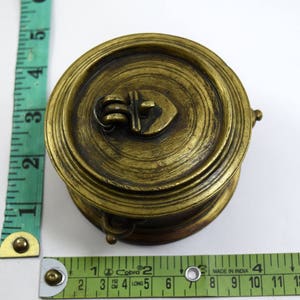 Beautiful Vintage Collectible Indian Old Brass Heavy Brass Inkpot Rare ...