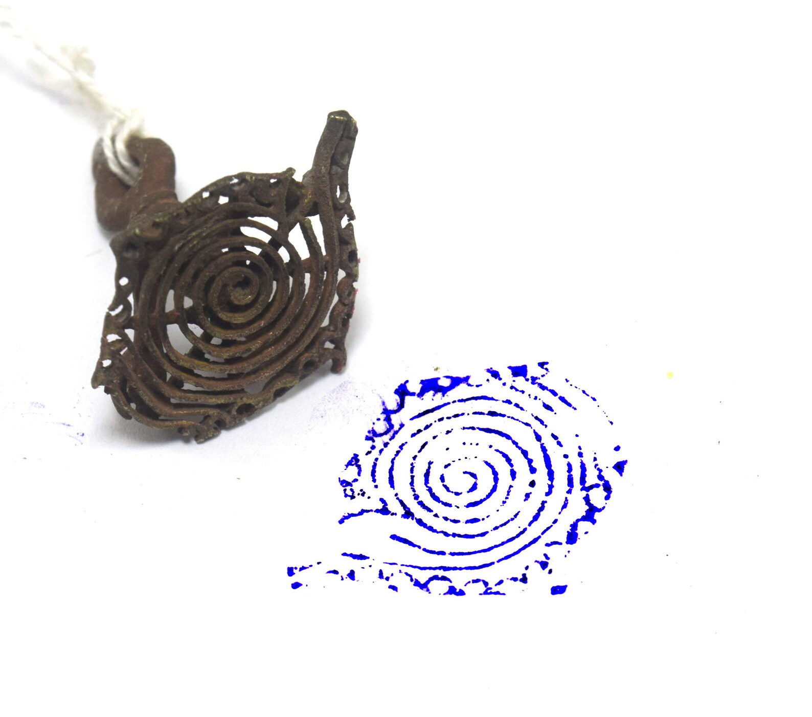 Religious Brass Tilak Stamp Dye Vaishnava Tilak Stamp Old | Etsy