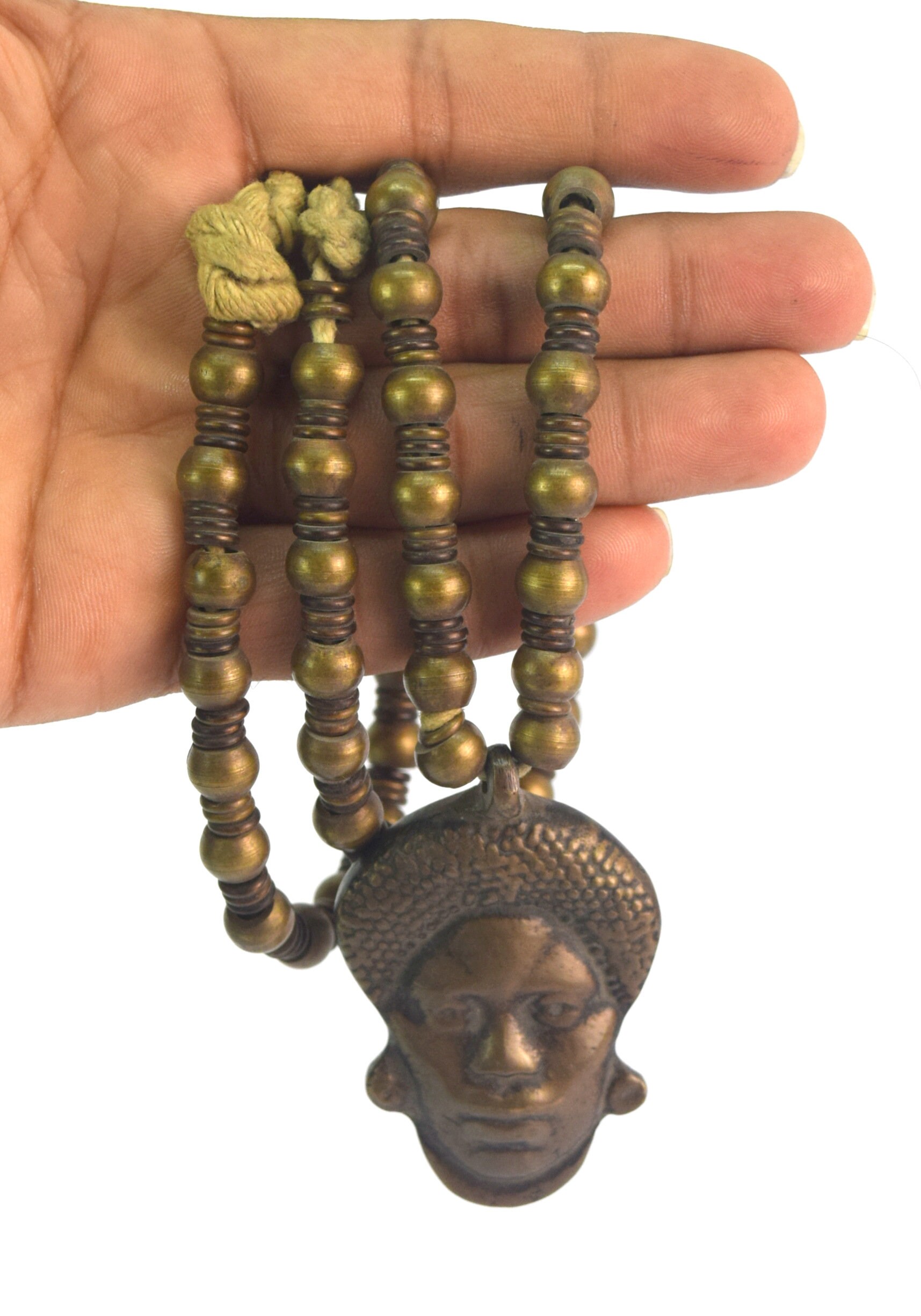 Rare Antique African Tribal Head Figurative Pendant With Nice - Etsy UK
