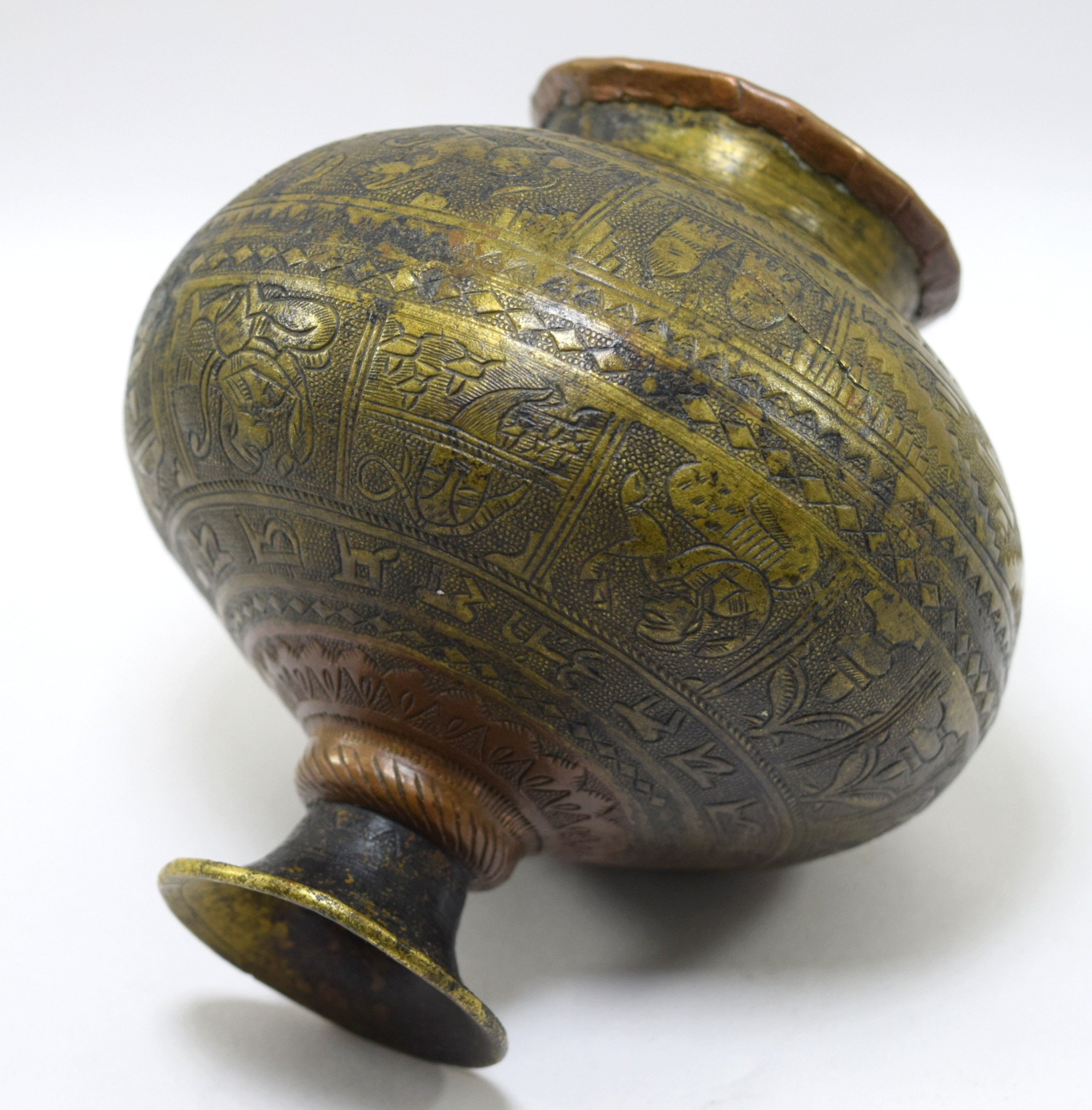 Antique Water Pot Ceremonial Hindu Deity Figure Engraved Pot | Etsy