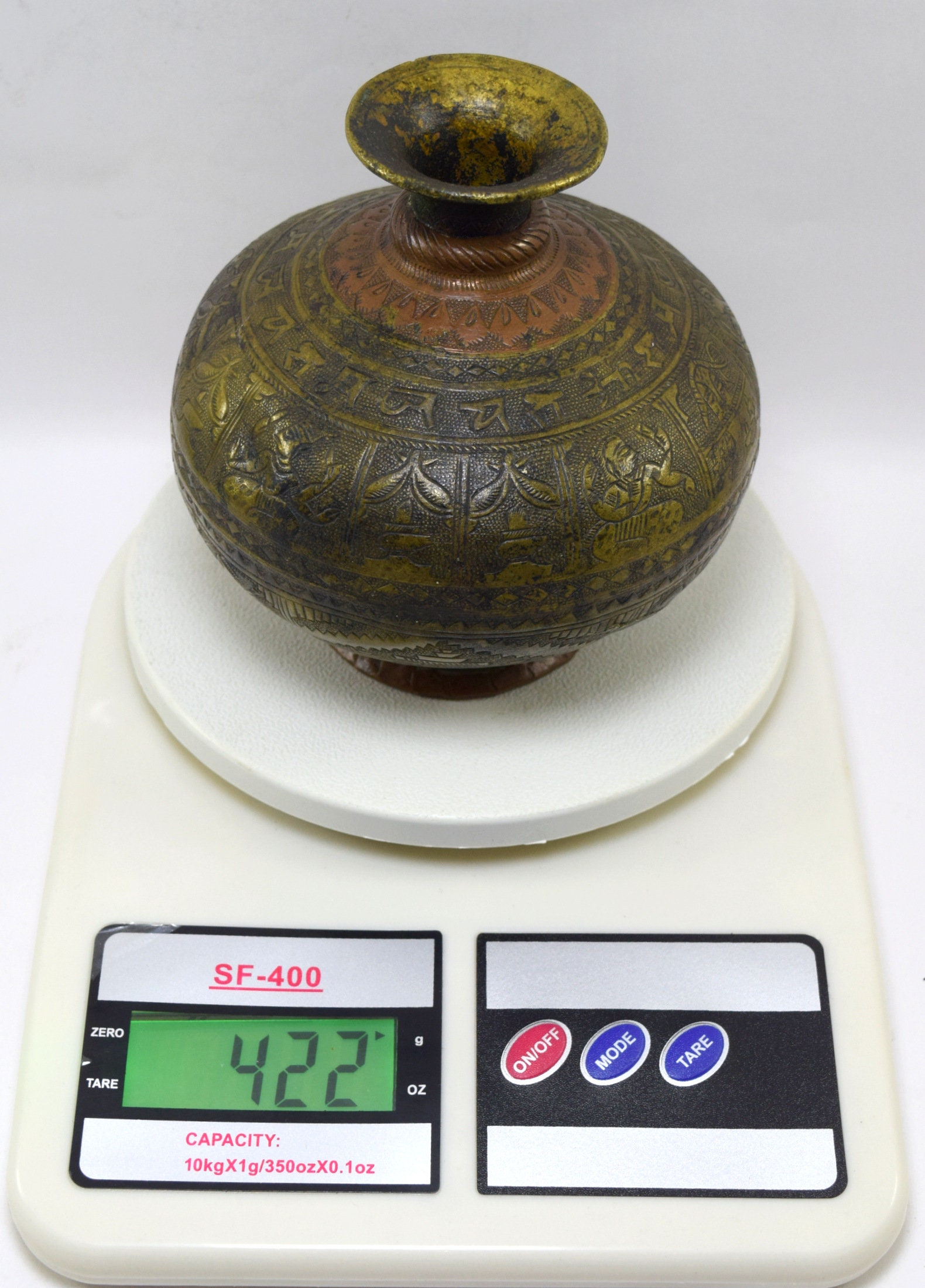 Antique Water Pot Ceremonial Hindu Deity Figure Engraved Pot | Etsy