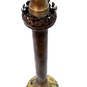 1850 Antique Rare Brass Very Beautiful Electric Lighting Lamp Stand ...