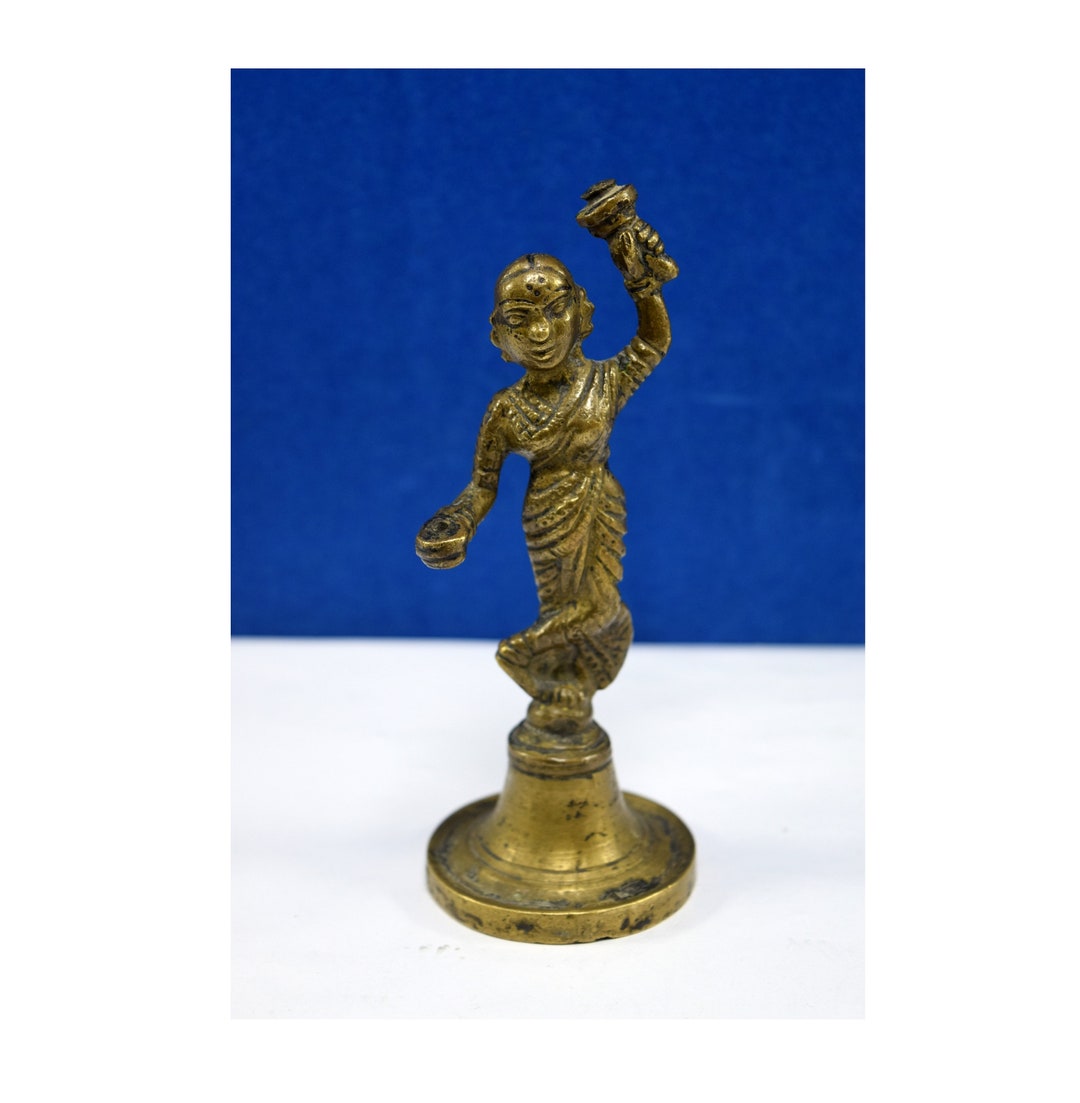 Antique Collectible Brass Lady Figurine Vintage Item Indian Lady ...